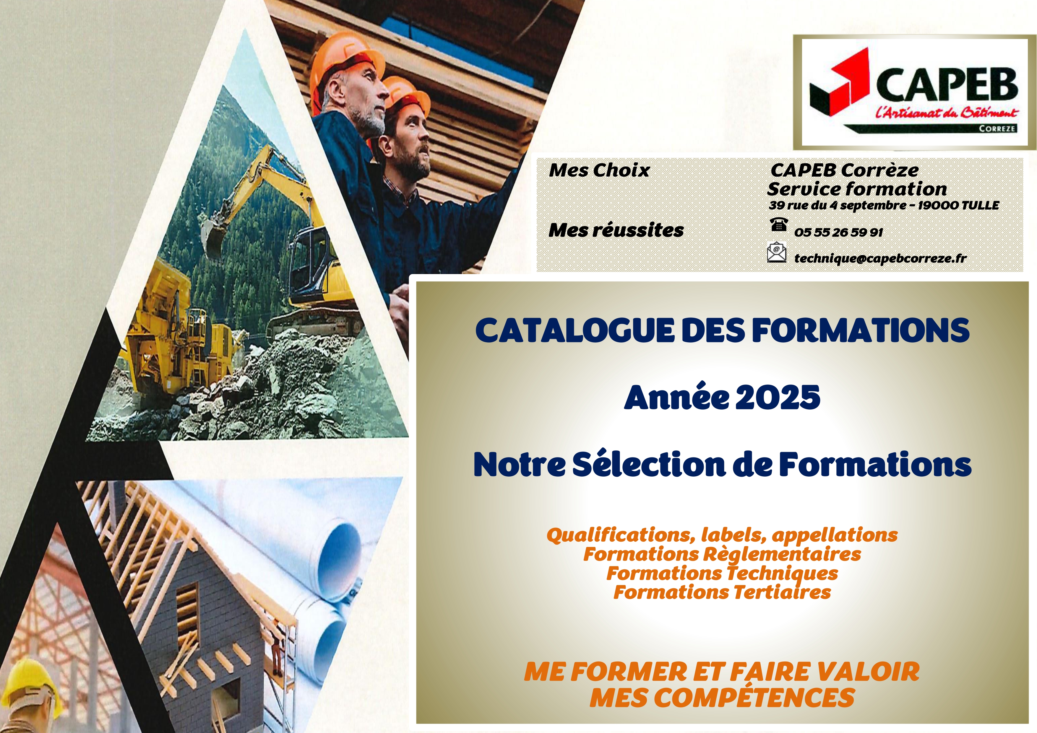 Le catalogue des formations pour 2025 est disponible ! ・ CAPEB